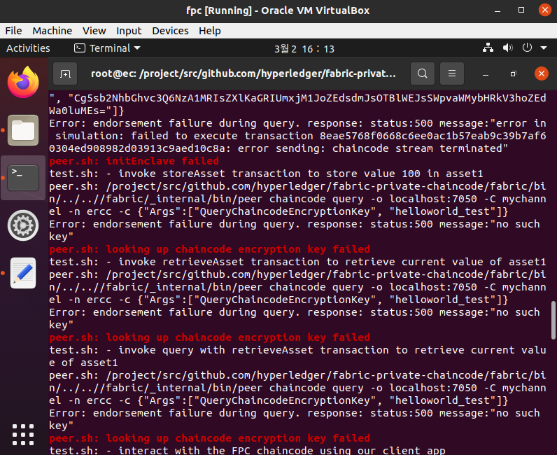 initEnclave failed in the helloword tutorial · Issue #659 · hyperledger/fabric-private-chaincode ...