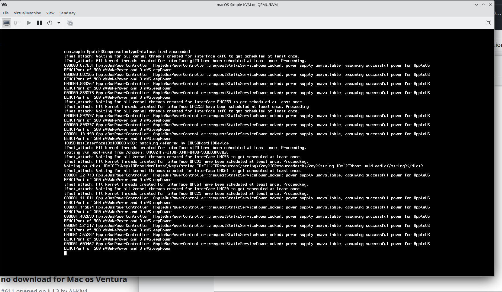Install for any version of OSX is stuck on "power supply unavailable" · Issue #616 · foxlet ...