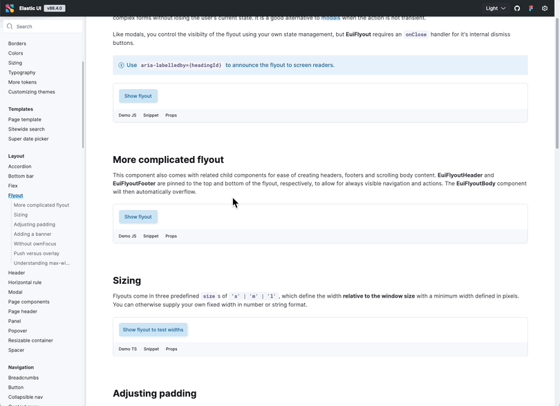 Animate push flyouts · Issue #7205 · elastic/eui · GitHub