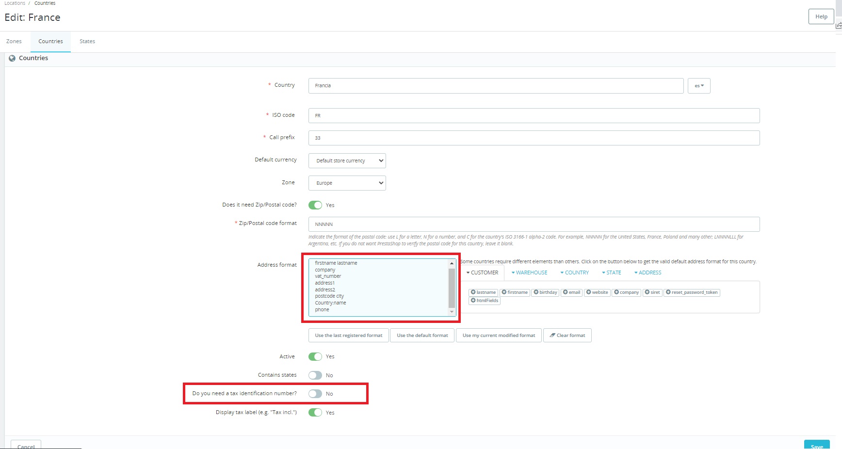 BUG displaying "dni" field in address form which country has not dni field set · Issue #30450 ...