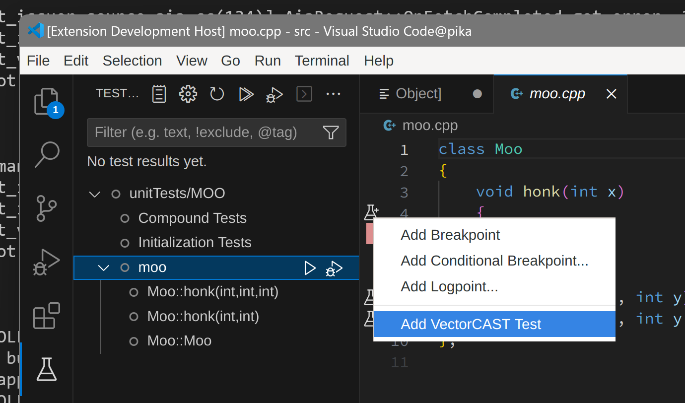 Extension allows you to attempt to insert tests on non-testable ...