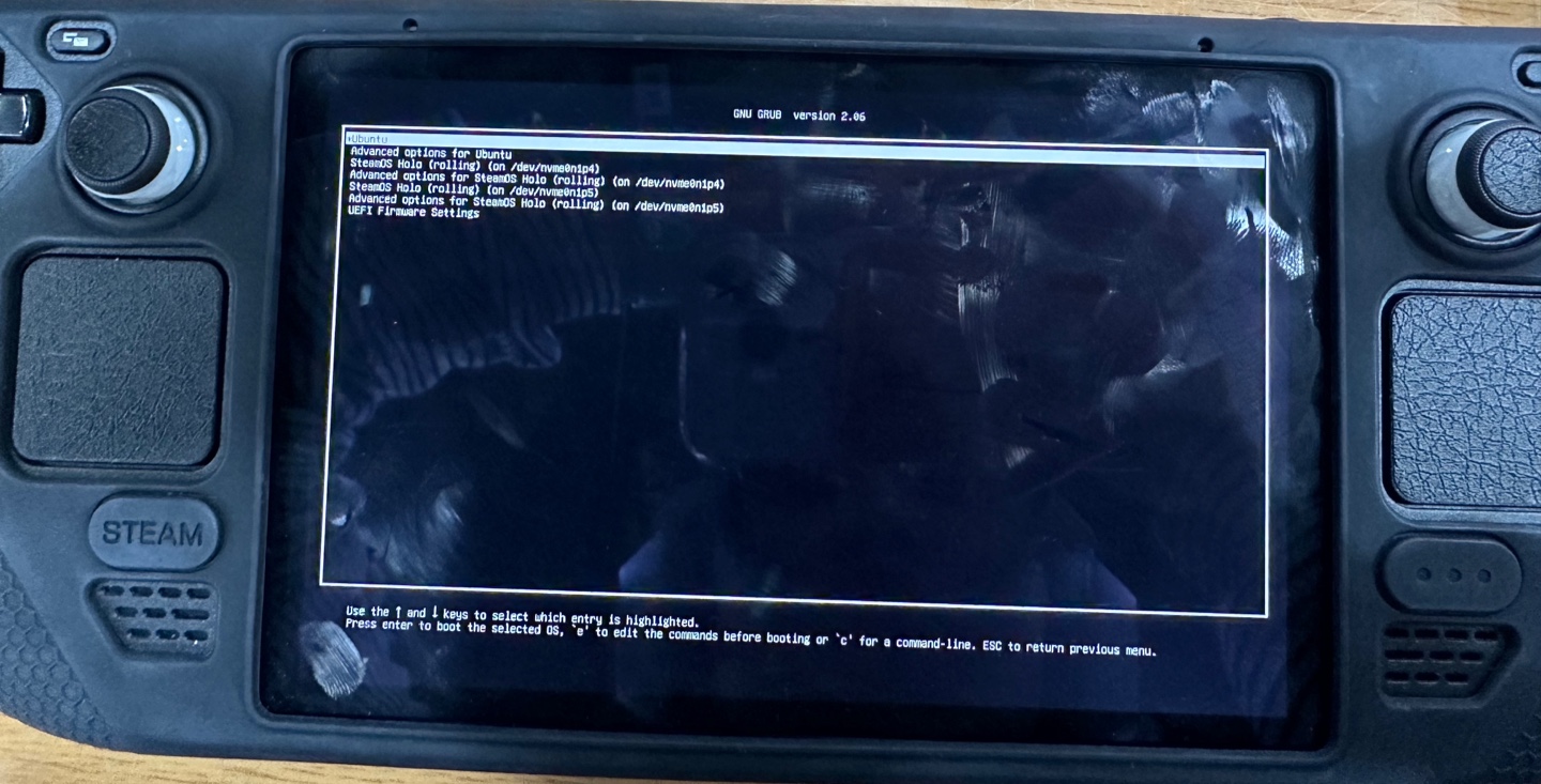 Screen Rotation and Distorted Display Issue After Installing Ubuntu 20.04 on Steam Deck · Issue ...