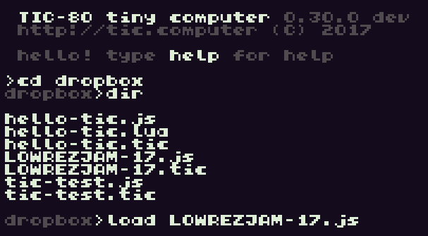 Improve filename completion behavior · Issue #262 · nesbox/TIC-80 · GitHub