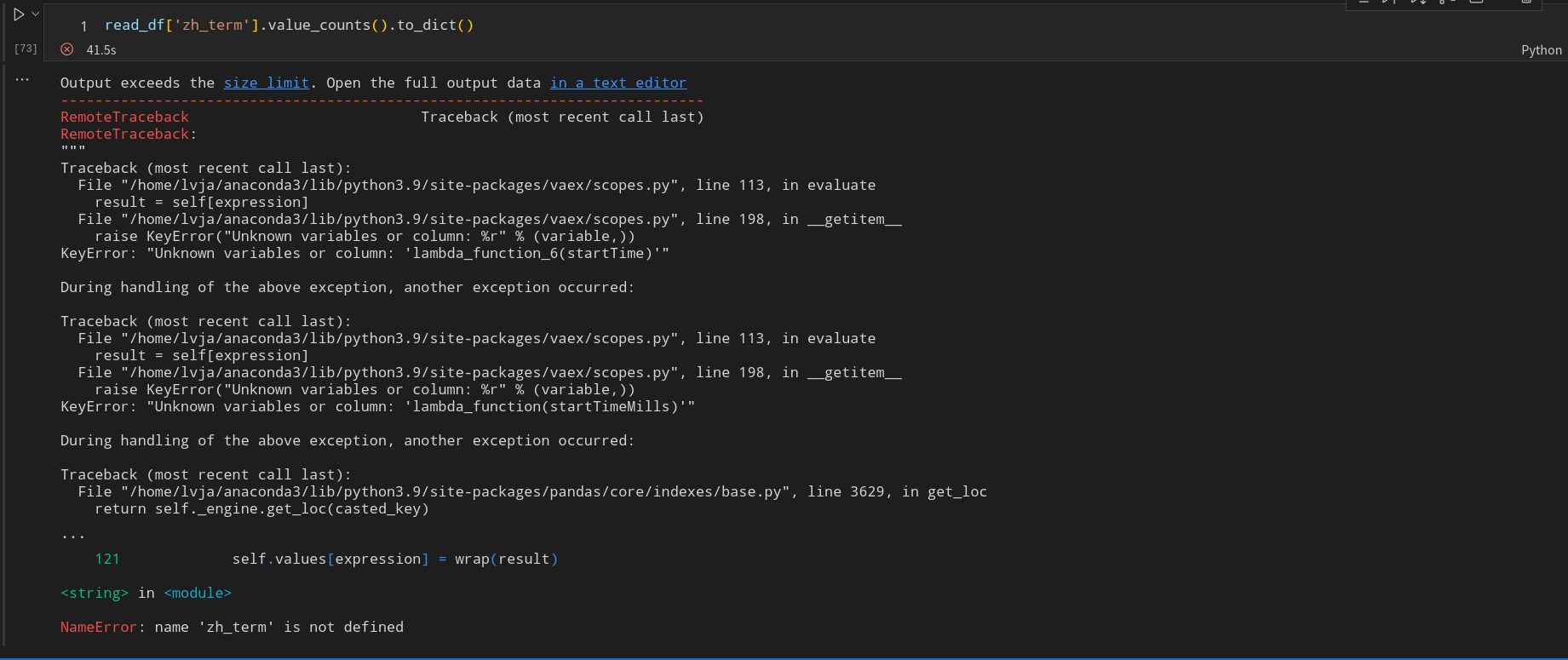 Bug Report Virtual Columns Cant Do Data Statistics · Issue 2318 · Vaexiovaex · Github