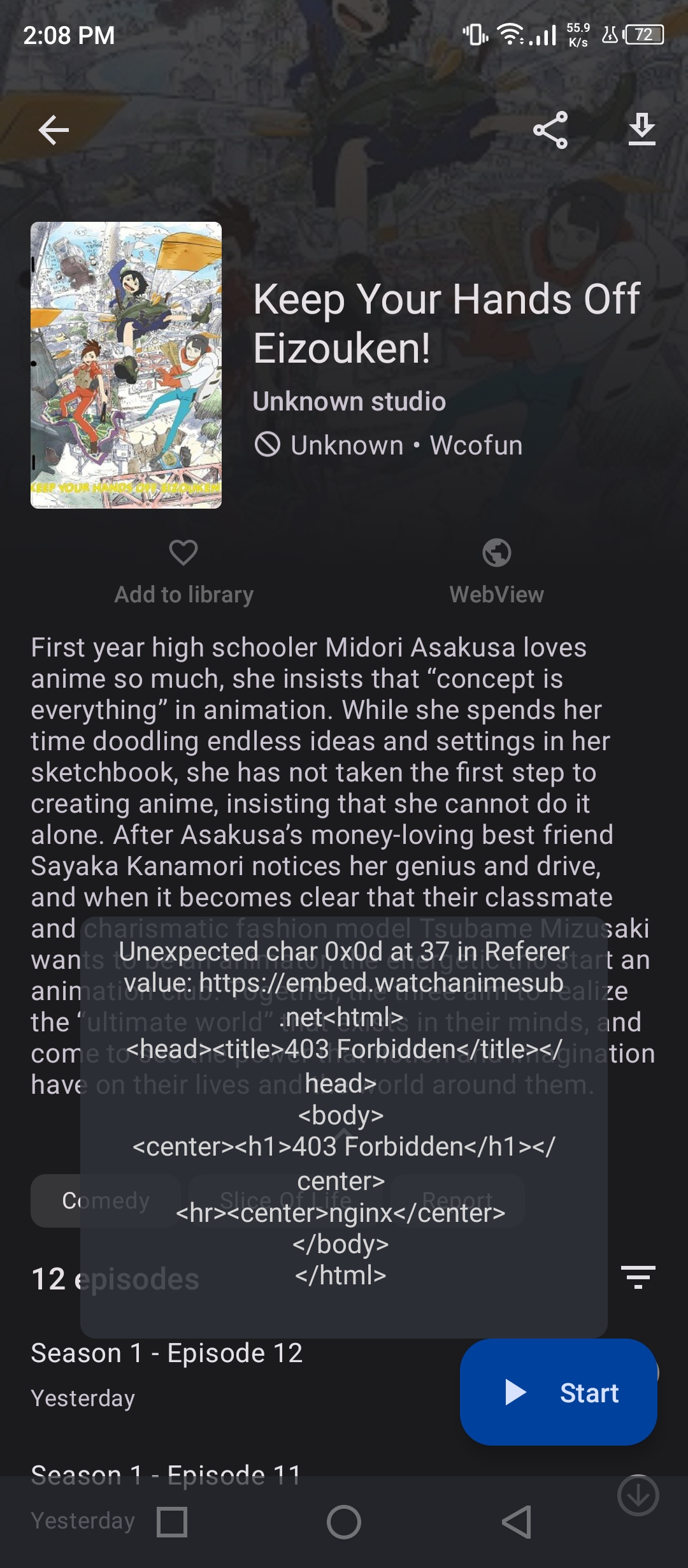Wcofun not working · Issue #2065 · aniyomiorg/aniyomi-extensions · GitHub