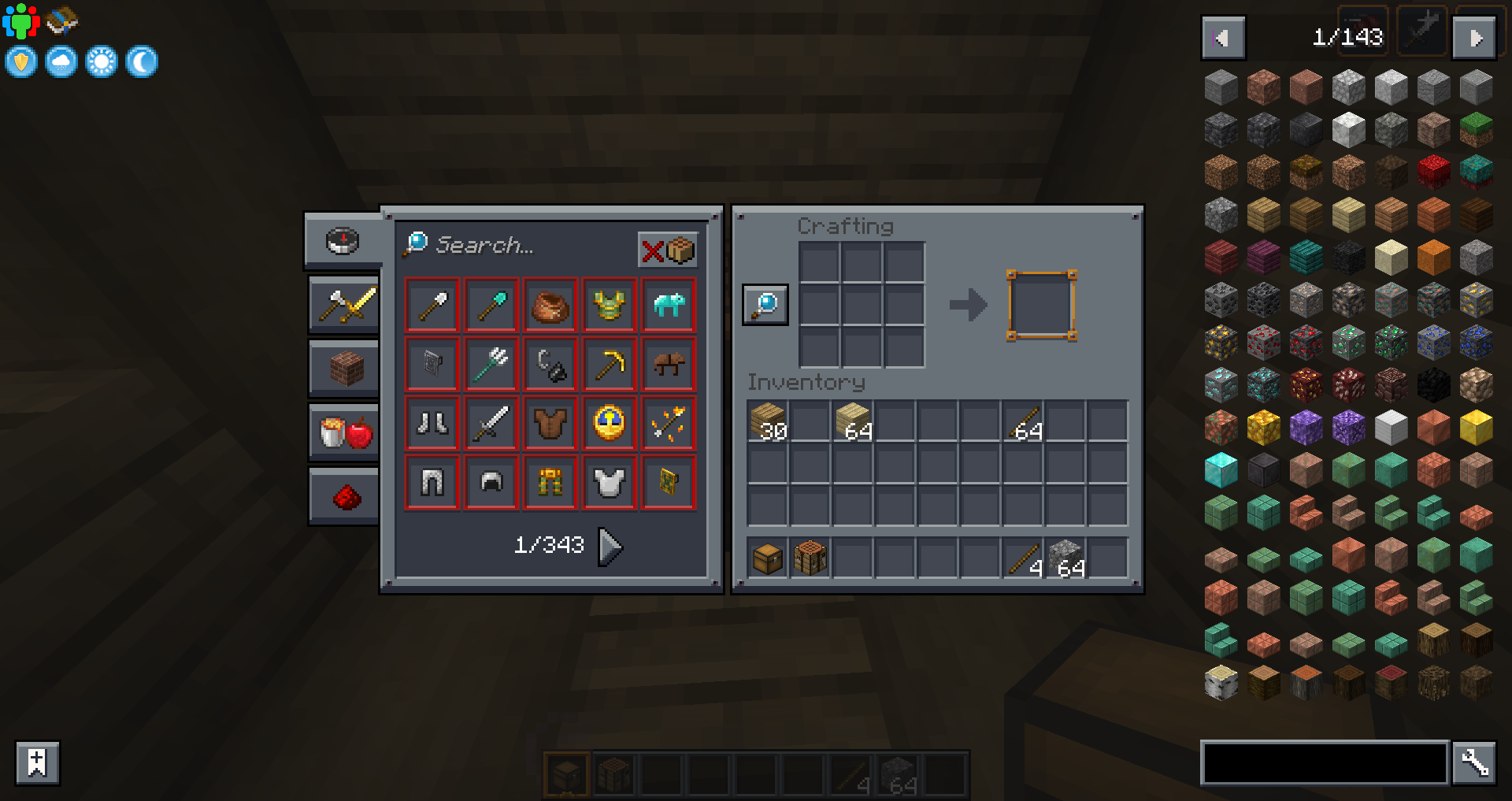 Vanilla recipe search is not working (Inventory and Craftingtable ...
