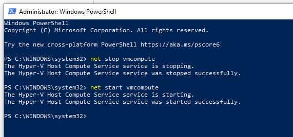 Docker Fails To Start Unable To Create The Running Command Stopped Because The Preference
