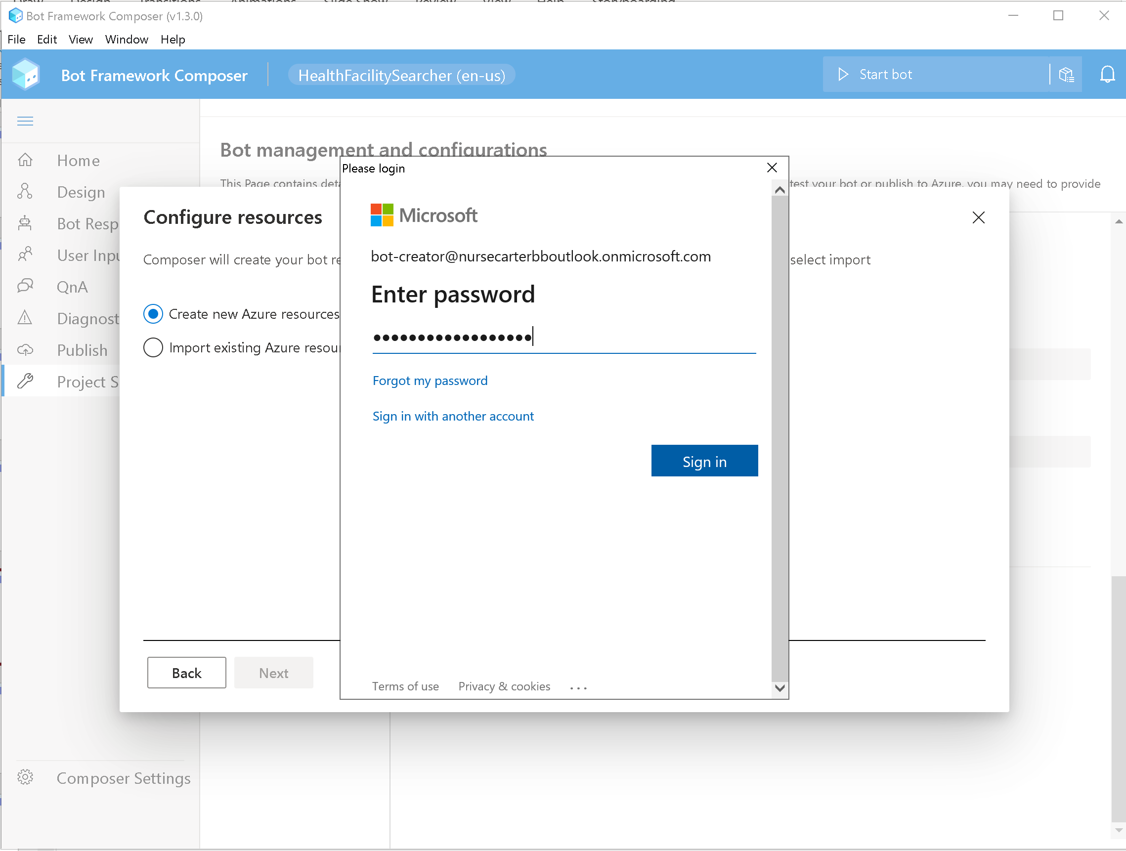 Can Publishing Only Be Done With Non Live Accounts · Issue 5666 · Microsoft Botframework