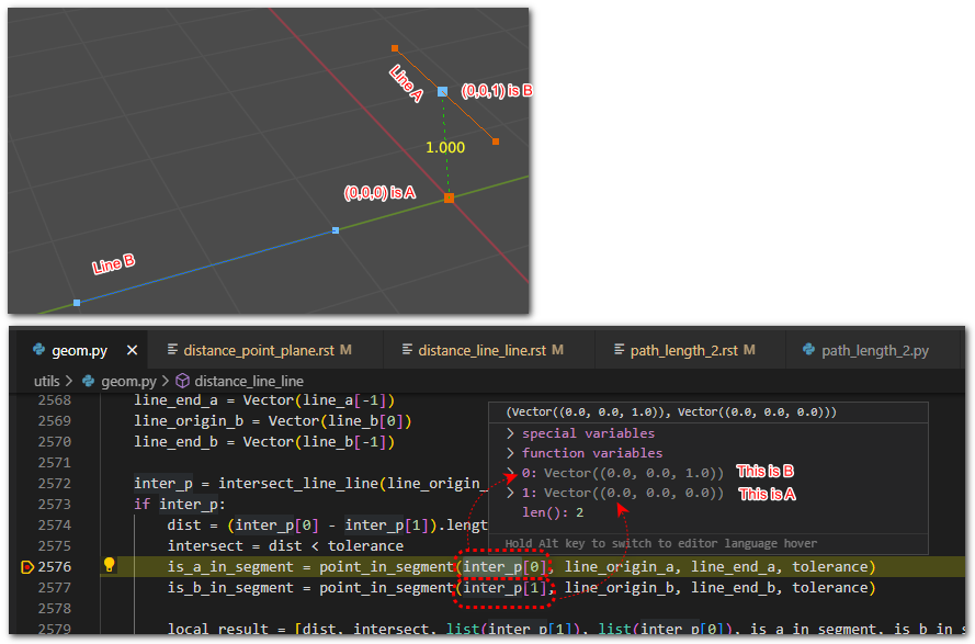 Wrong result Analyzer->Distance Line Line · Issue #4706 · nortikin/sverchok · GitHub