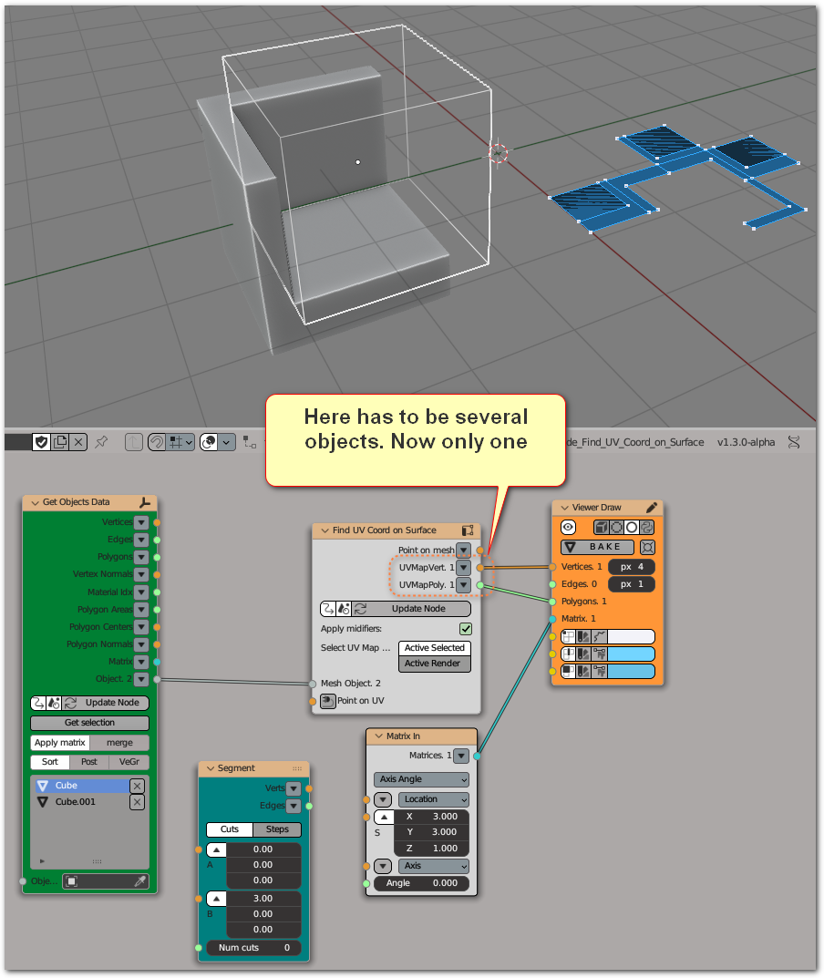 node Find UV Coord on Surface has wrong object on UVMap out · Issue #5053 · nortikin/sverchok ...
