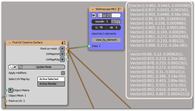 Node Find Uv Coord On Surface Return Incorrect Data Format On Output Socket Point On Mesh
