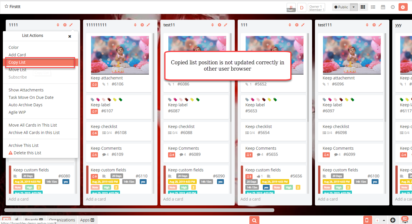 Copied list, position is not updated correctly in other user browser · Issue #2899 ...