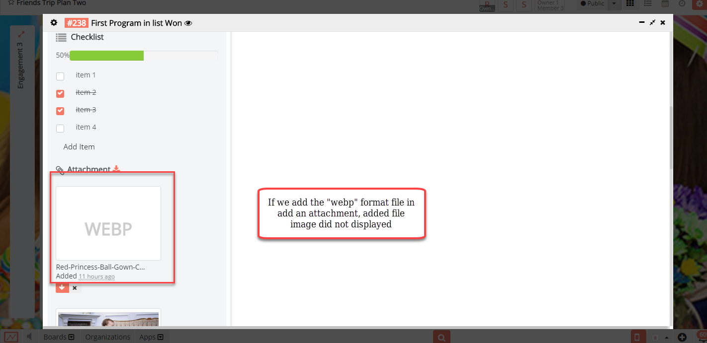 If we add the "webp" format file in add an attachment, added file image ...