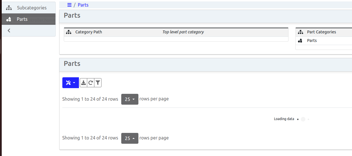 Stuck on loading data · Issue #4366 · inventree/InvenTree · GitHub