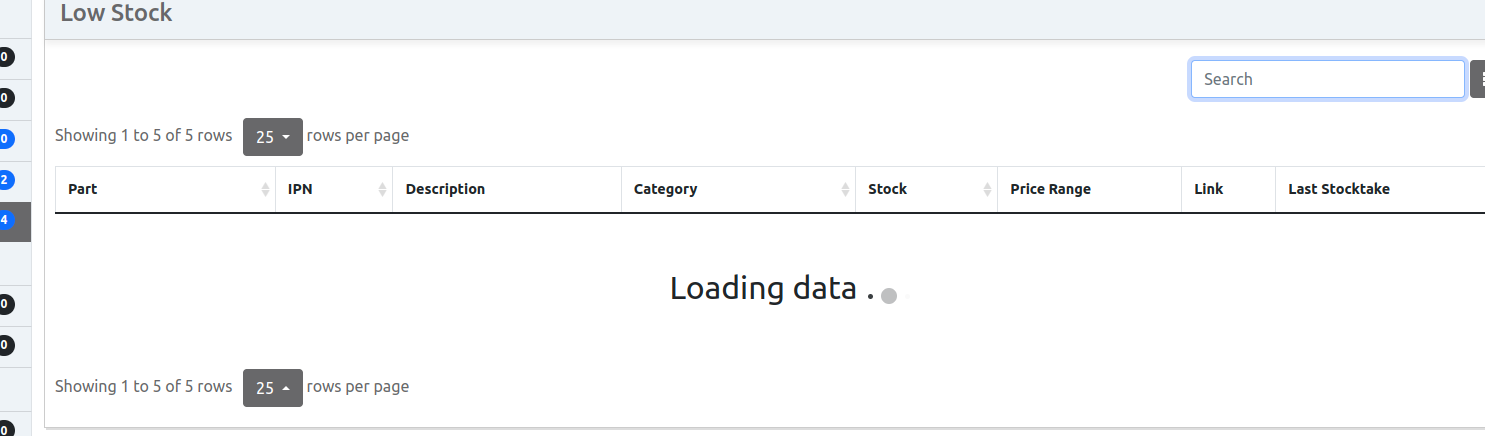 Stuck on loading data · Issue #4366 · inventree/InvenTree · GitHub