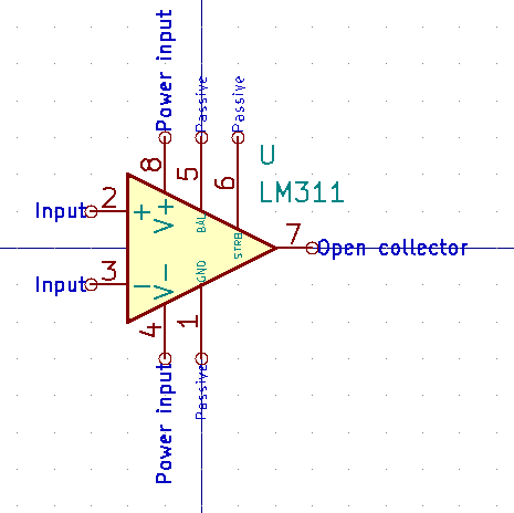 LM311. Change pin 1 to passive (!2023) · Merge requests · KiCad / KiCad ...