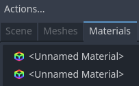 Placeholder material slots cannot be extracted when clicked from the ...