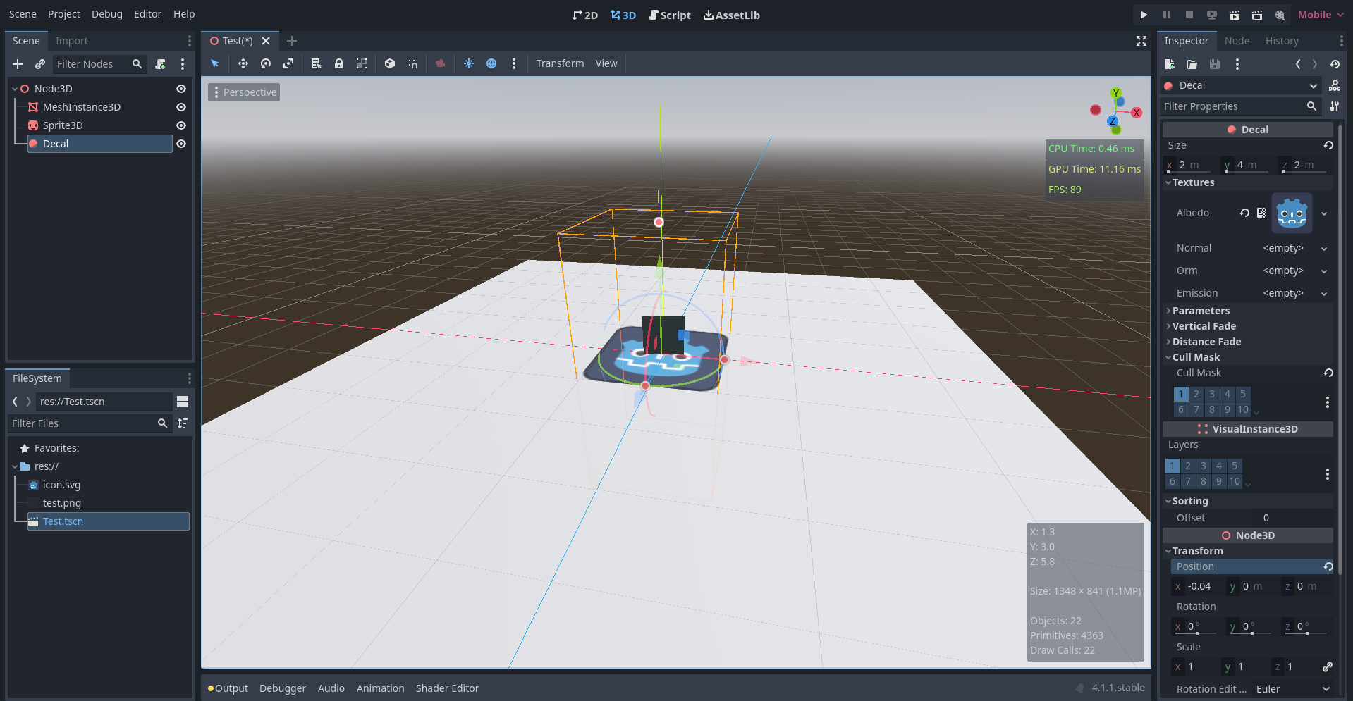 Vulkan Mobile renderer - Decals sometimes ignore cull mask and draw over everything · Issue ...