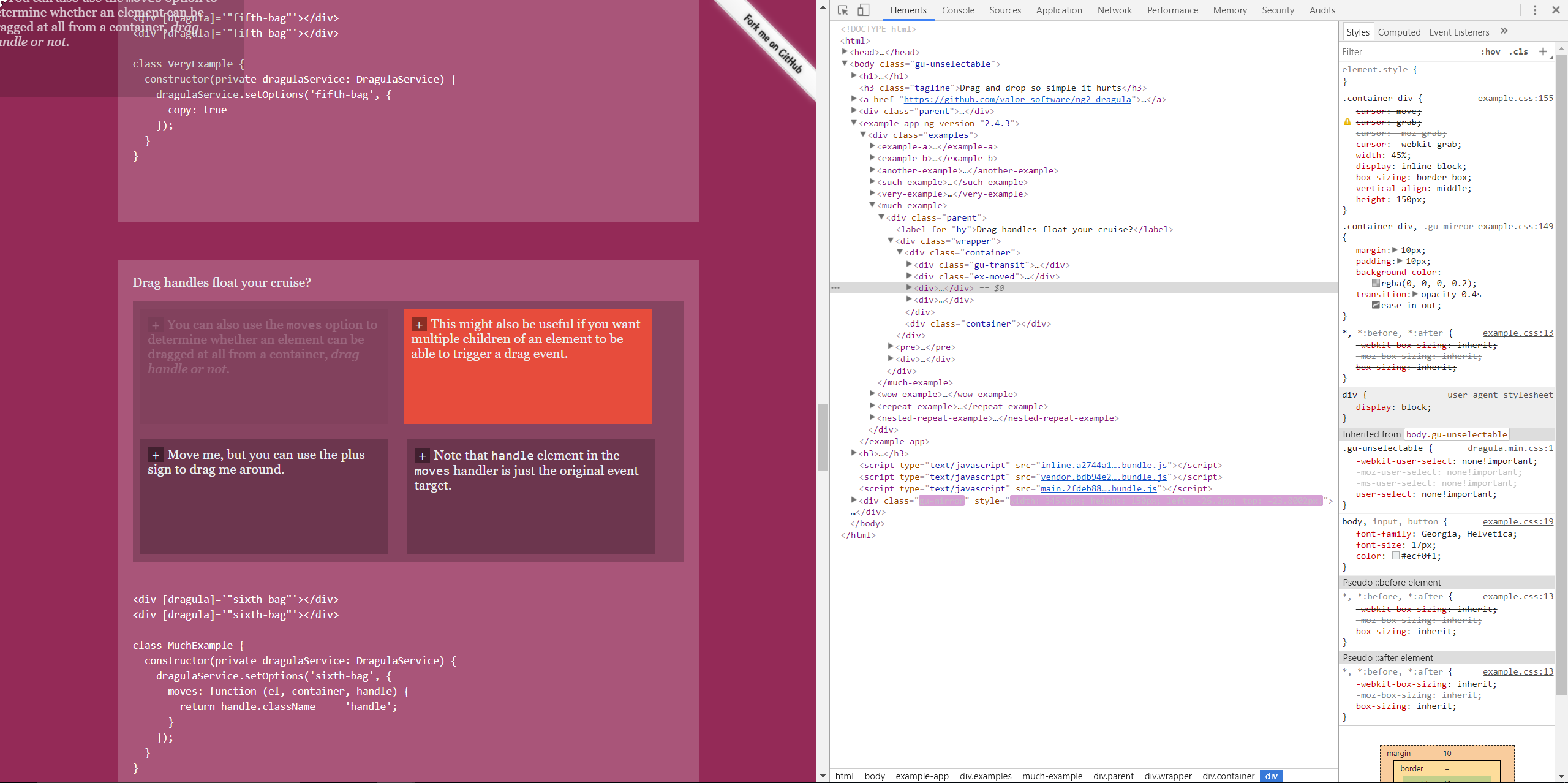 Inconsistent dropzones with side-by-side containers · Issue #799 · valor-software/ng2-dragula ...