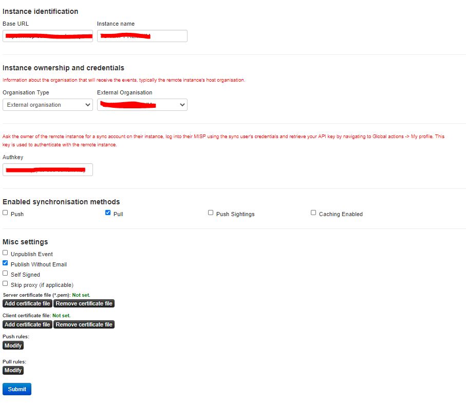 How to sync my MISP instance with a commercial one · Issue #6149 · MISP/MISP · GitHub