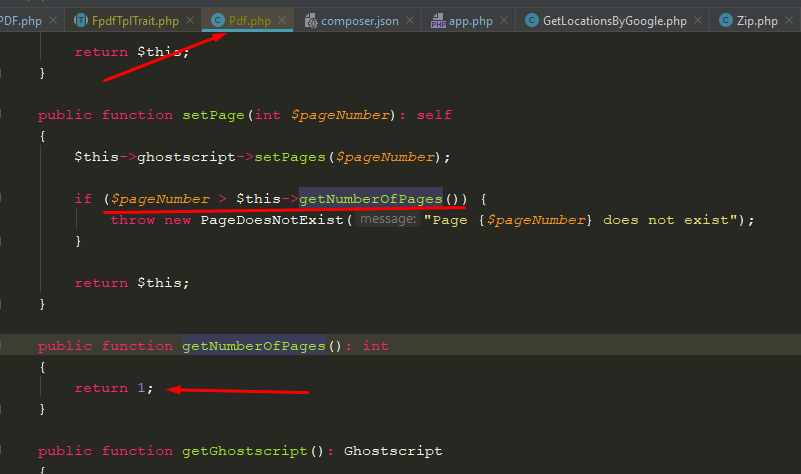 getNumberOfPages always return 1. Getting error when i want to setPage ...