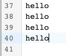 Gutter line height differs from content line height after pasting several lines of content ...