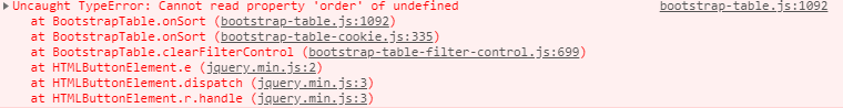 Cannot read property 'order' of undefined on clear filter · Issue #3891 · wenzhixin/bootstrap ...