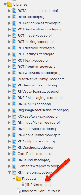 Readme instructions for iOS doesn't work · Issue #128 · tinycreative/react-native-intercom · GitHub