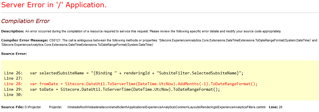 Facing issues with Sitecore 8.1 rev 151207 · Issue #1 · onenorth/sitecore-experience-analytics ...