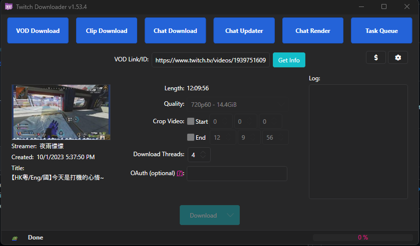 720p vod stuttering · Issue #861 · lay295/TwitchDownloader · GitHub