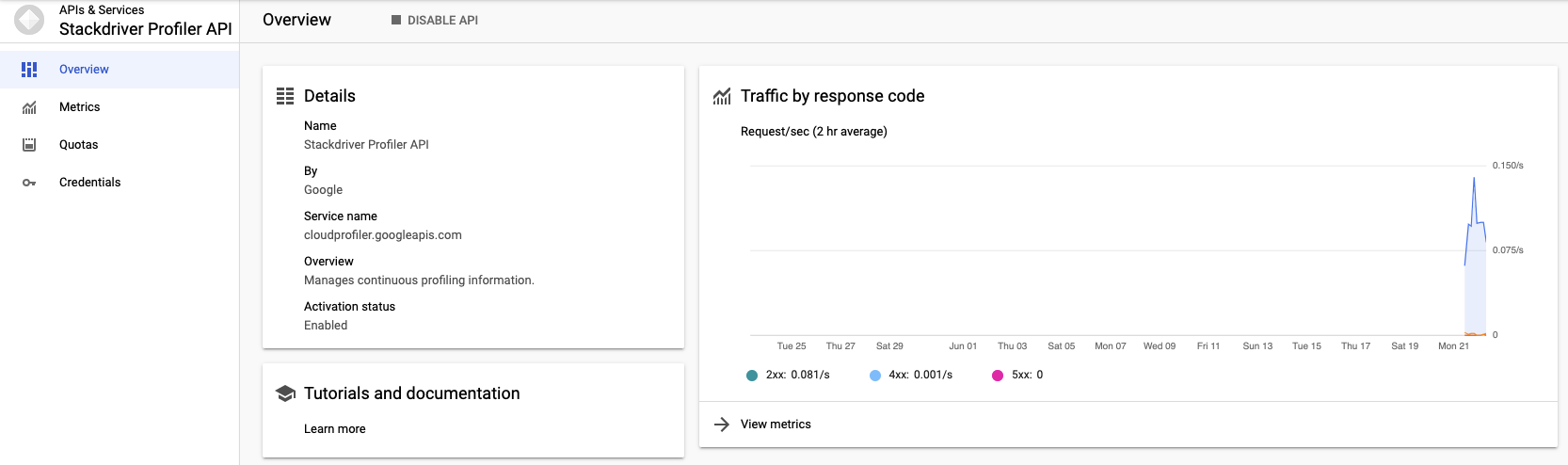 Profile is created but nothing shows on GCP Profiler Dashboard · Issue ...