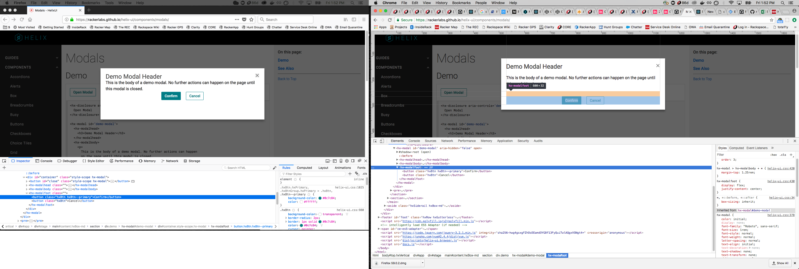 Firefox: Ignores hx-modalfoot margin · Issue #185 · HelixDesignSystem/helix-ui · GitHub