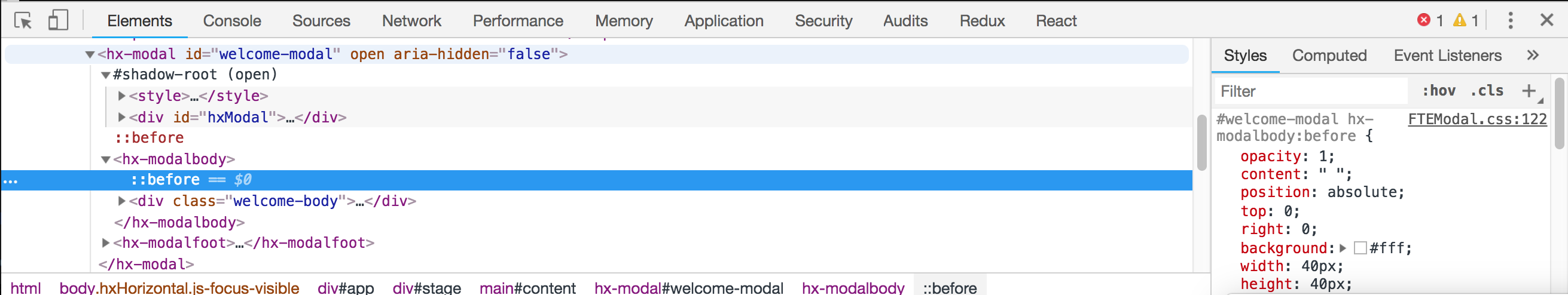 hx-modal close icon is forced to show at all times · Issue #447 · HelixDesignSystem/helix-ui ...