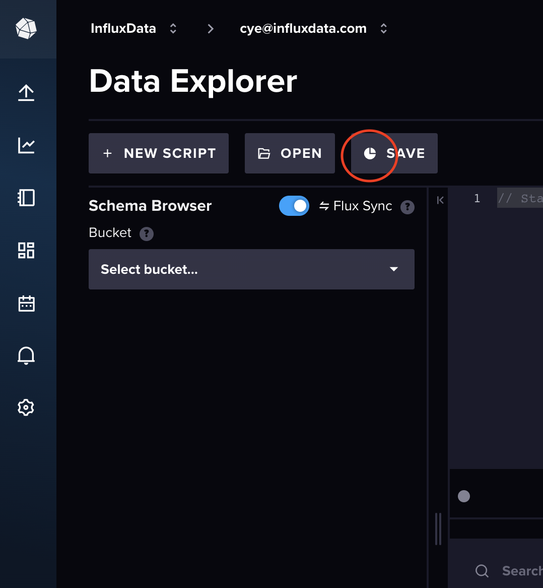 Save button icon is still showing the wrong icon · Issue #6179 · influxdata/ui · GitHub