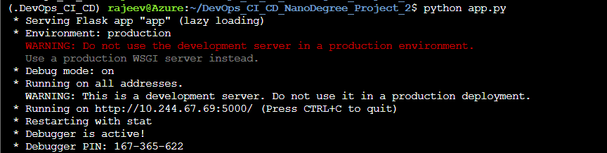 GitHub - rpg-hub/DevOps_CI_CD_NanoDegree_Project_2: DevOps CI CD using Azure and GitHub