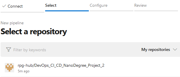 GitHub - rpg-hub/DevOps_CI_CD_NanoDegree_Project_2: DevOps CI CD using Azure and GitHub