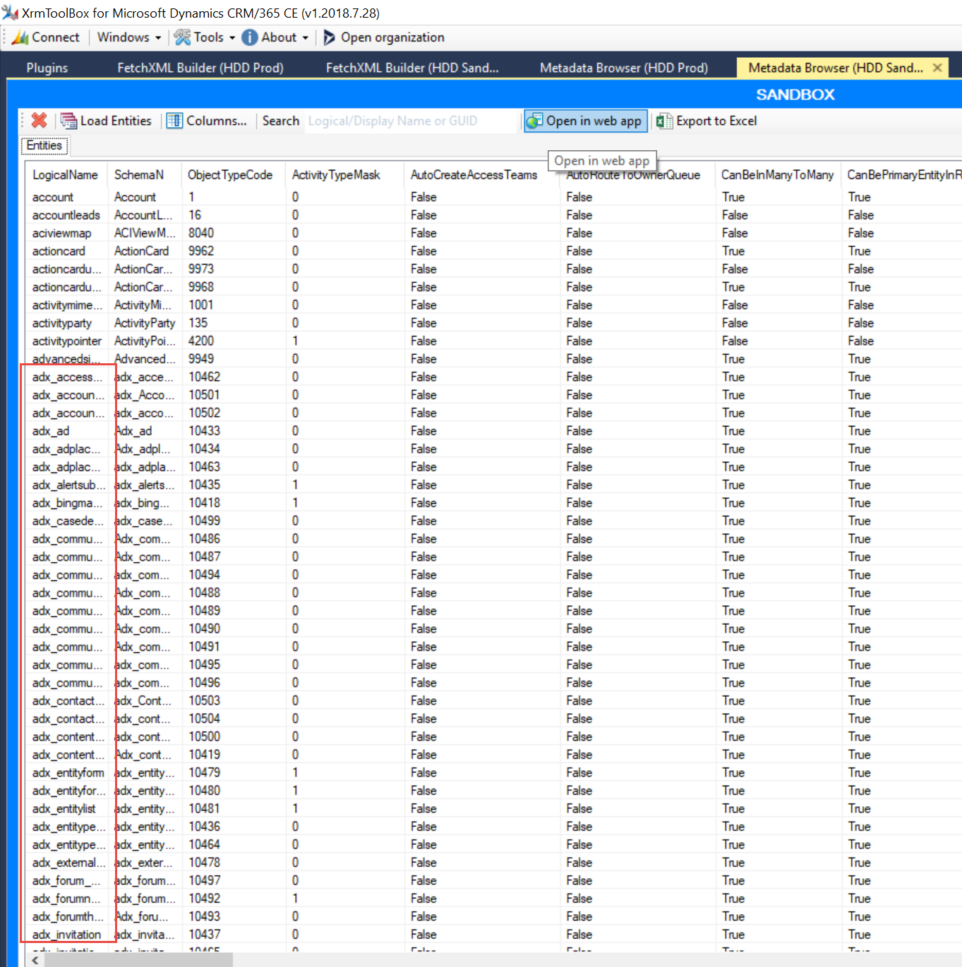 Unable to see custom entities or solutions with custom entities for any plugins in Prod ...