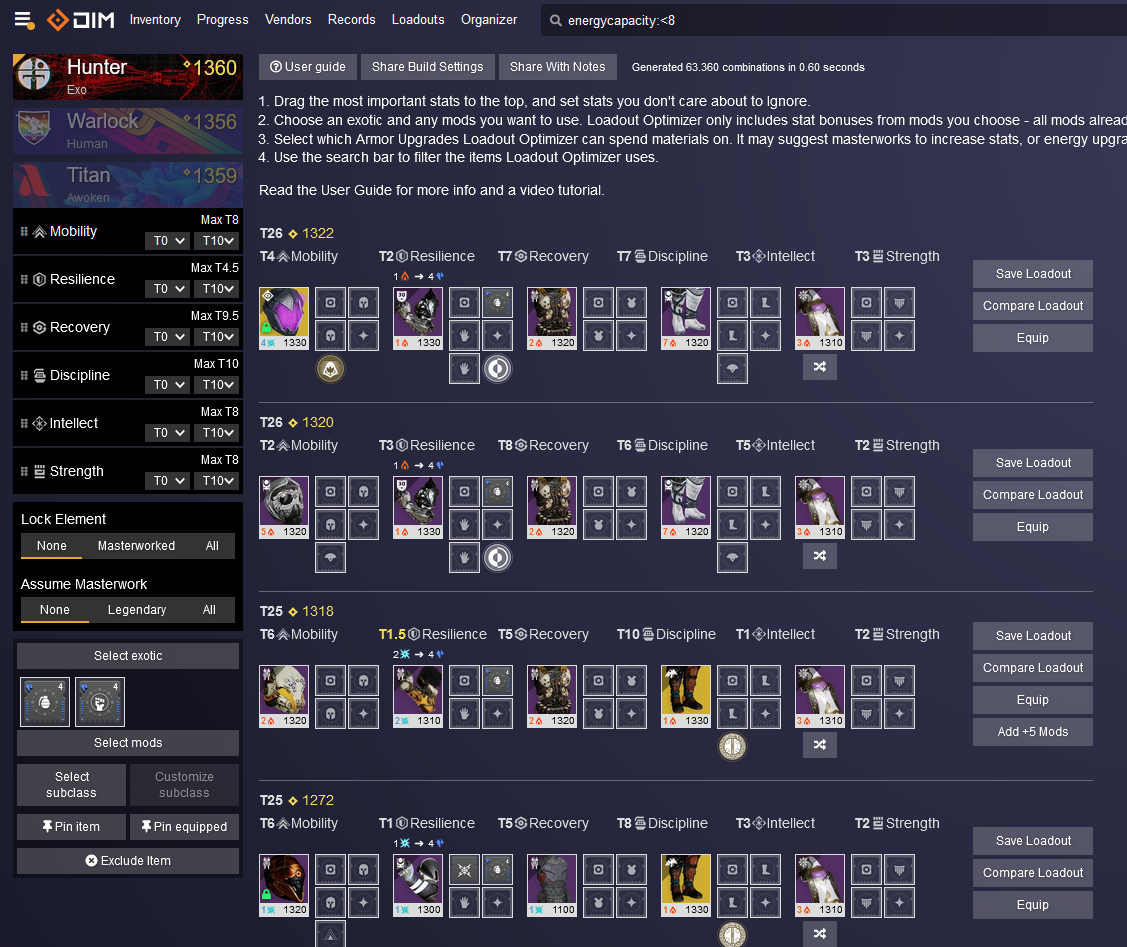 Loadout Optimizer doesn't validate mod energy if no slot-independent mod is selected · Issue ...
