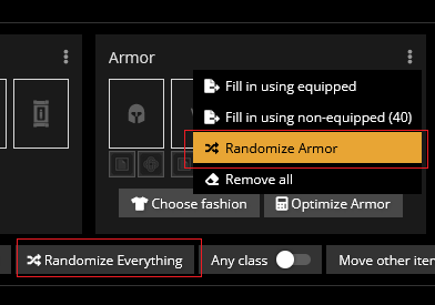 Total Randomization Loadout Options · Issue #9000 · DestinyItemManager/DIM · GitHub