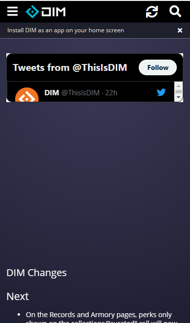 Changelog Twitter Widget dimensions broken · Issue #9020 · DestinyItemManager/DIM · GitHub
