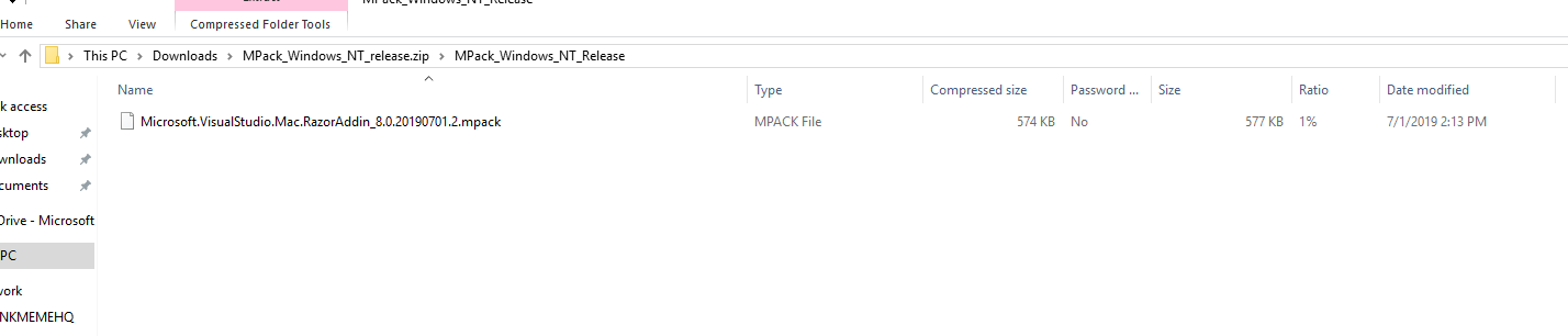 Razor .mpack version generation for VSMac · Issue #11761 · dotnet/aspnetcore · GitHub