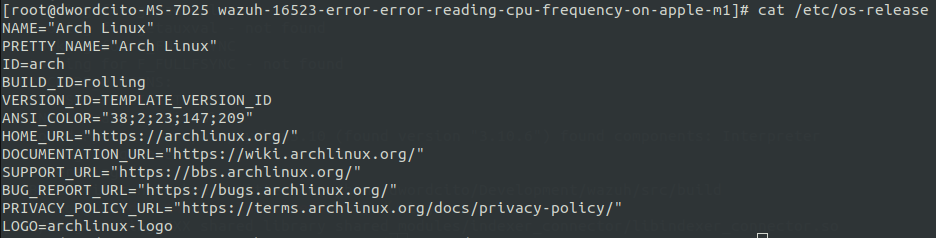 Invalid OS Name for Arch linux in the agent list · Issue #17402 · wazuh ...