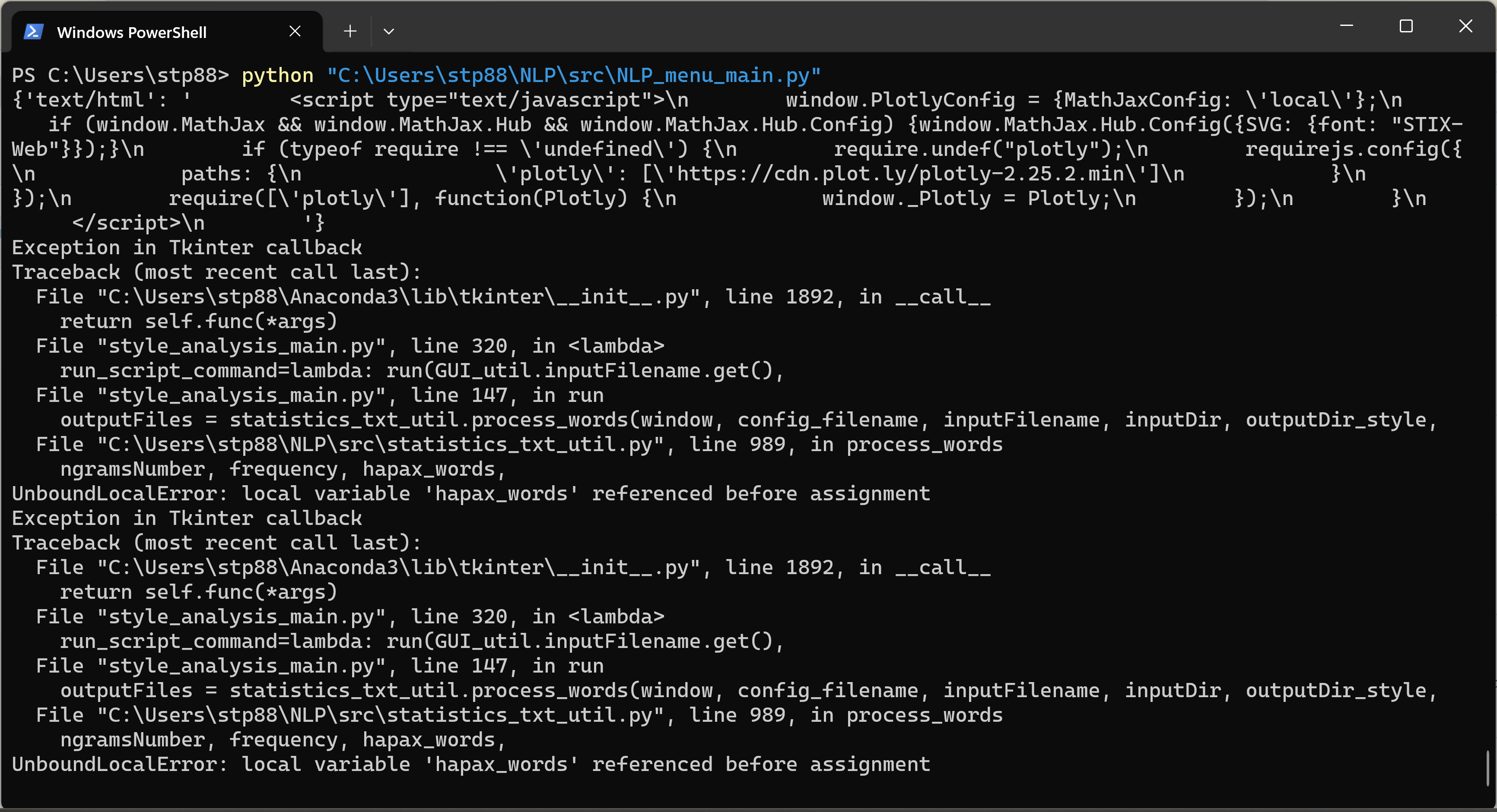 Style Analysis Gui Vocabulary Analysis And Gender Guesser · Issue 1259 · Nlp Suite Nlp Suite