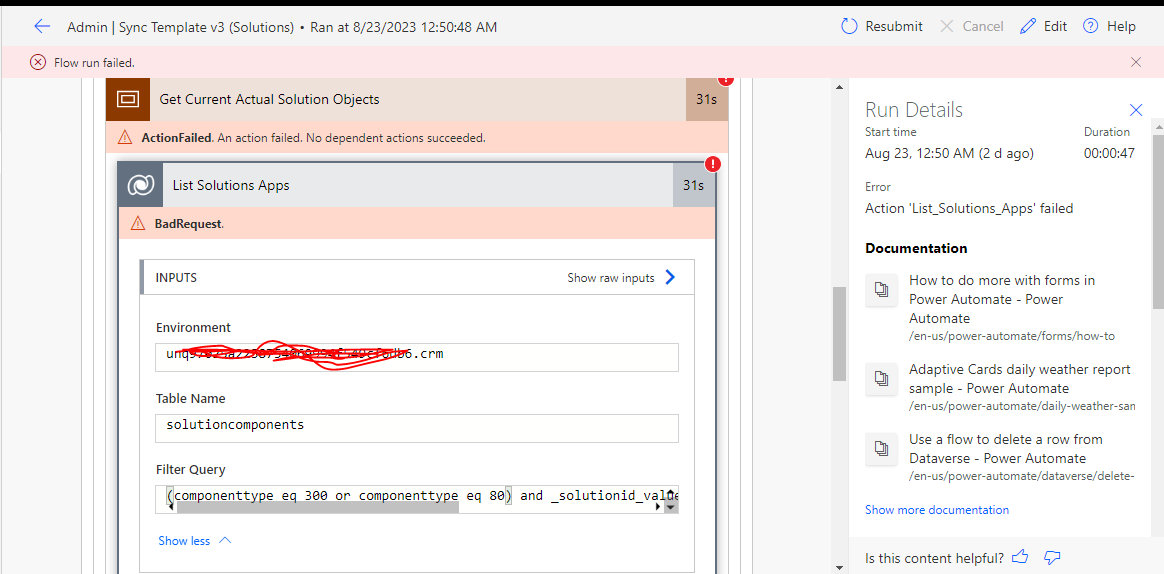 [CoE Starter Kit - BUG] Admin | Sync Template v3 (Solutions) - List Solution Apps · Issue #6443 ...