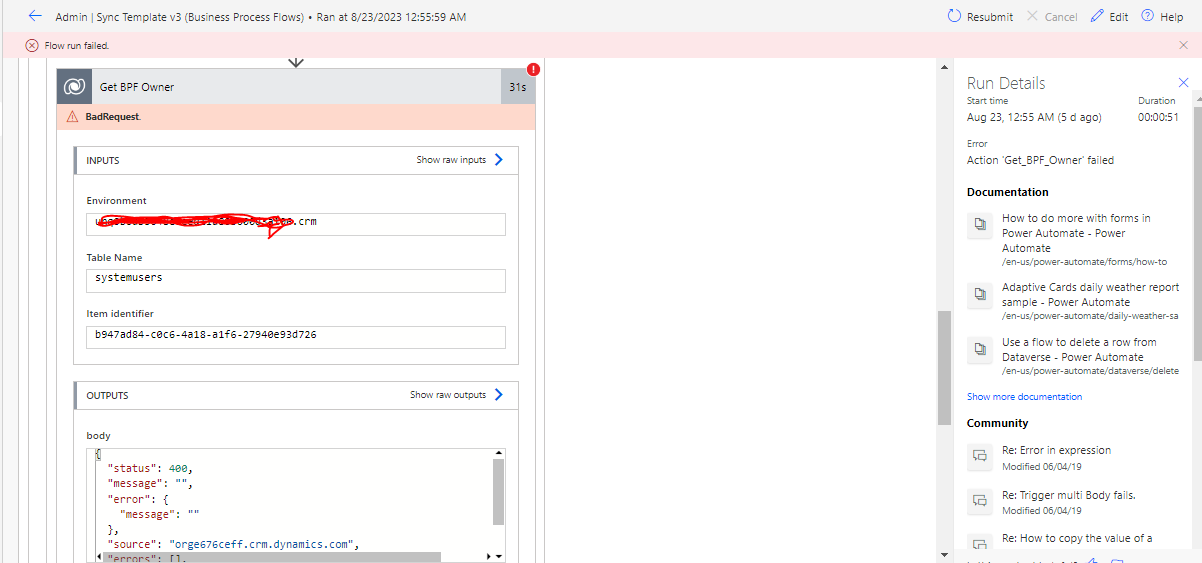 Coe Starter Kit Bug Admin Sync Template V3 Business Process Flows Action Getbpf 