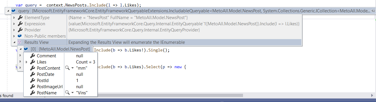 Sequence of data displaying- contentious looping no end · Issue #18902 · dotnet/efcore · GitHub