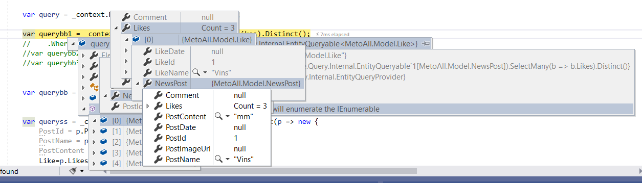 Sequence of data displaying- contentious looping no end · Issue #18902 · dotnet/efcore · GitHub