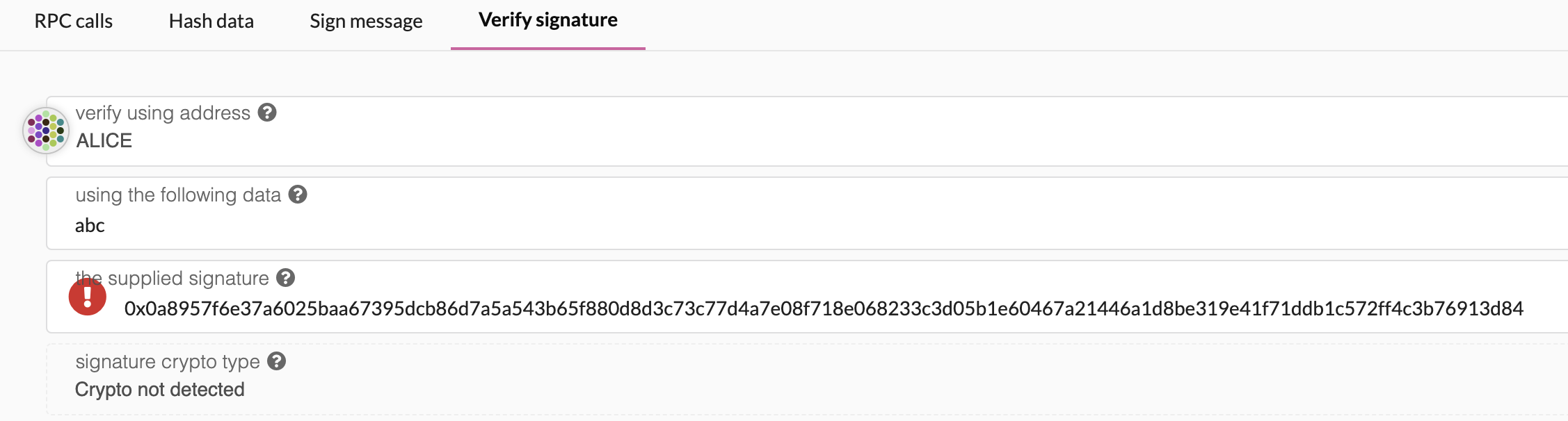 the-signature-signed-by-subkey-could-not-be-verified-on-polkadot-js
