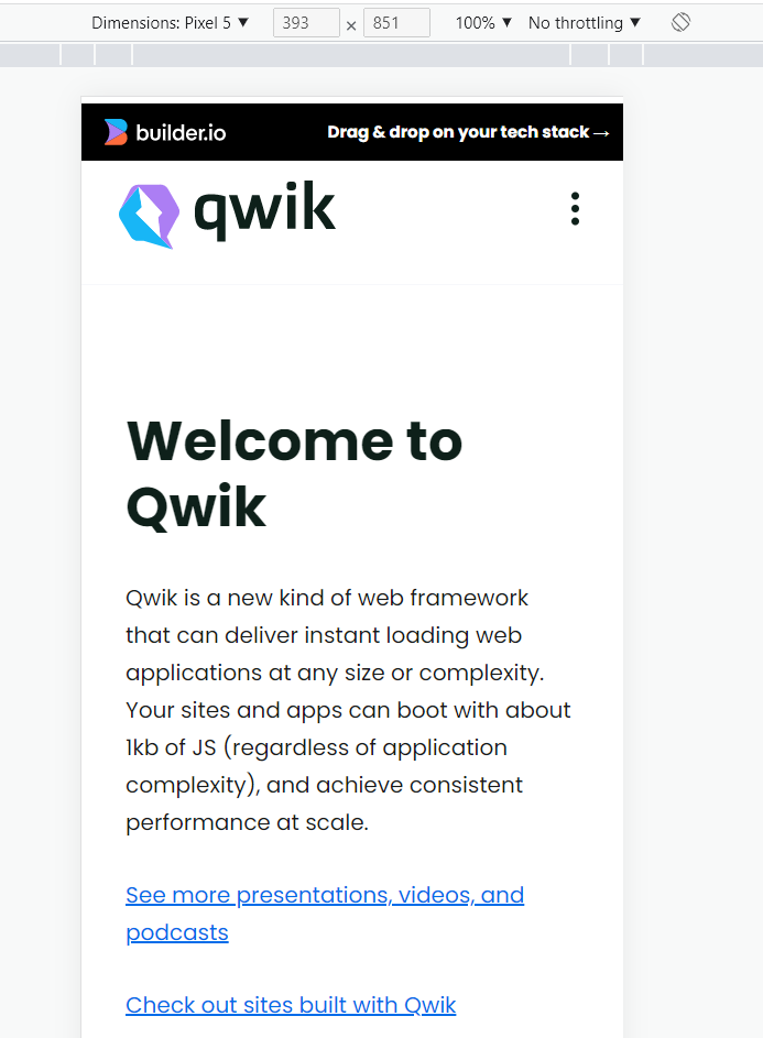 [🐞] No Secondary Navbar On Docs On Mobile · Issue 2499 · Qwikdev Qwik · Github