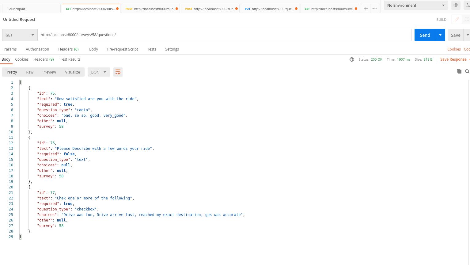 Github Ekatsarossurveyproject Api To Create And Manage Surveys Written In Django Rest Framework